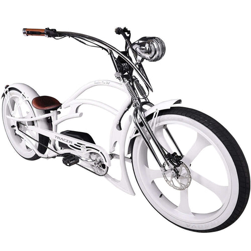 Raptor Pro DS 800W Stretch Cruiser Ebike - Tracer Bikes
