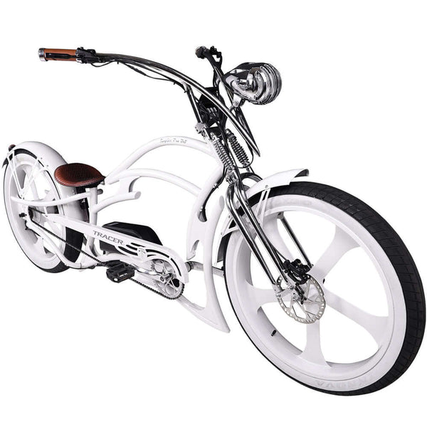 Raptor Pro DS 800W Stretch Cruiser Ebike - Tracer Bikes