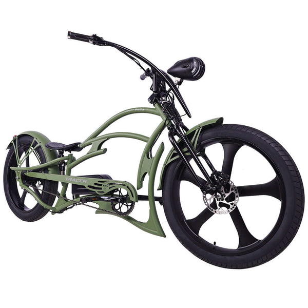 Raptor Pro DS 800W Stretch Cruiser Ebike - Tracer Bikes