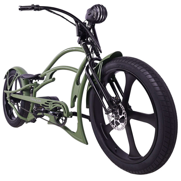Raptor Pro DS 800W Stretch Cruiser Ebike - Tracer Bikes
