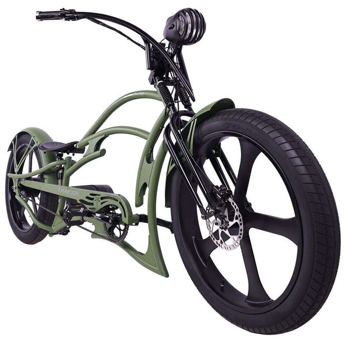 Raptor Pro DS 800W Stretch Cruiser Ebike - Tracer Bikes