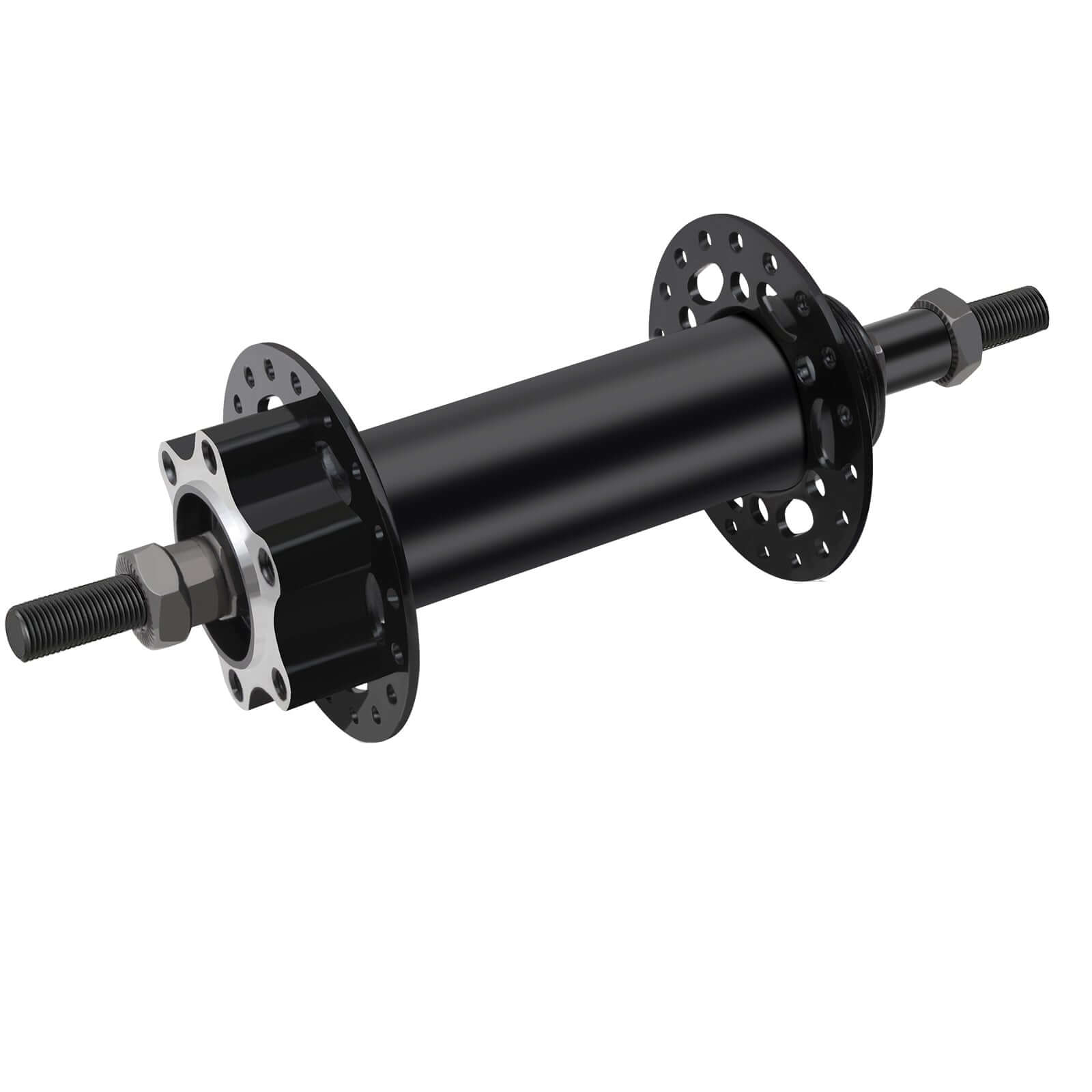 Premium Tracer FAT HUBs for Disc Brakes | Black & Chrome