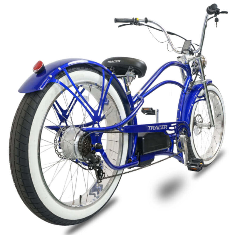 Legend GT7 1000W Stretch Cruiser Chopper Bike - Tracer Bikes
