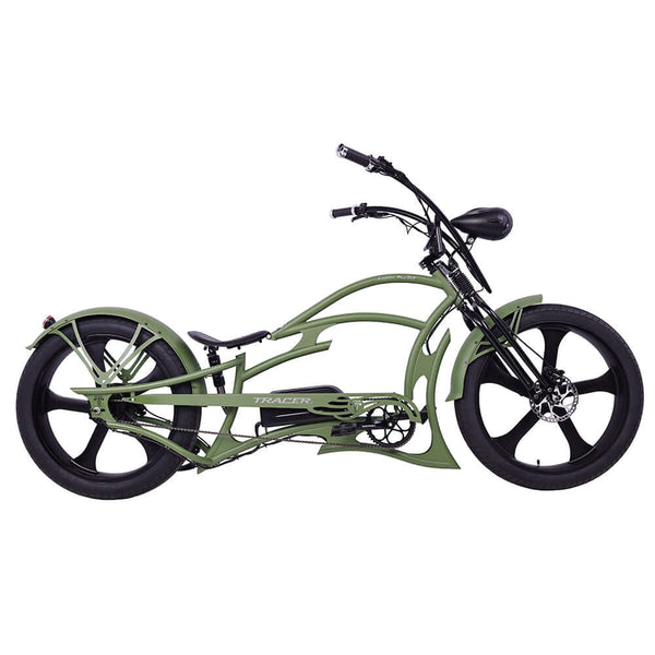 Raptor Pro DS 800W Stretch Cruiser Ebike - Tracer Bikes