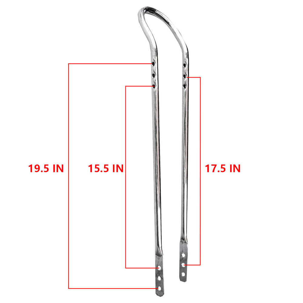 Short Back 20 Inc Sissy Bar CHROME for Lowrider Bike