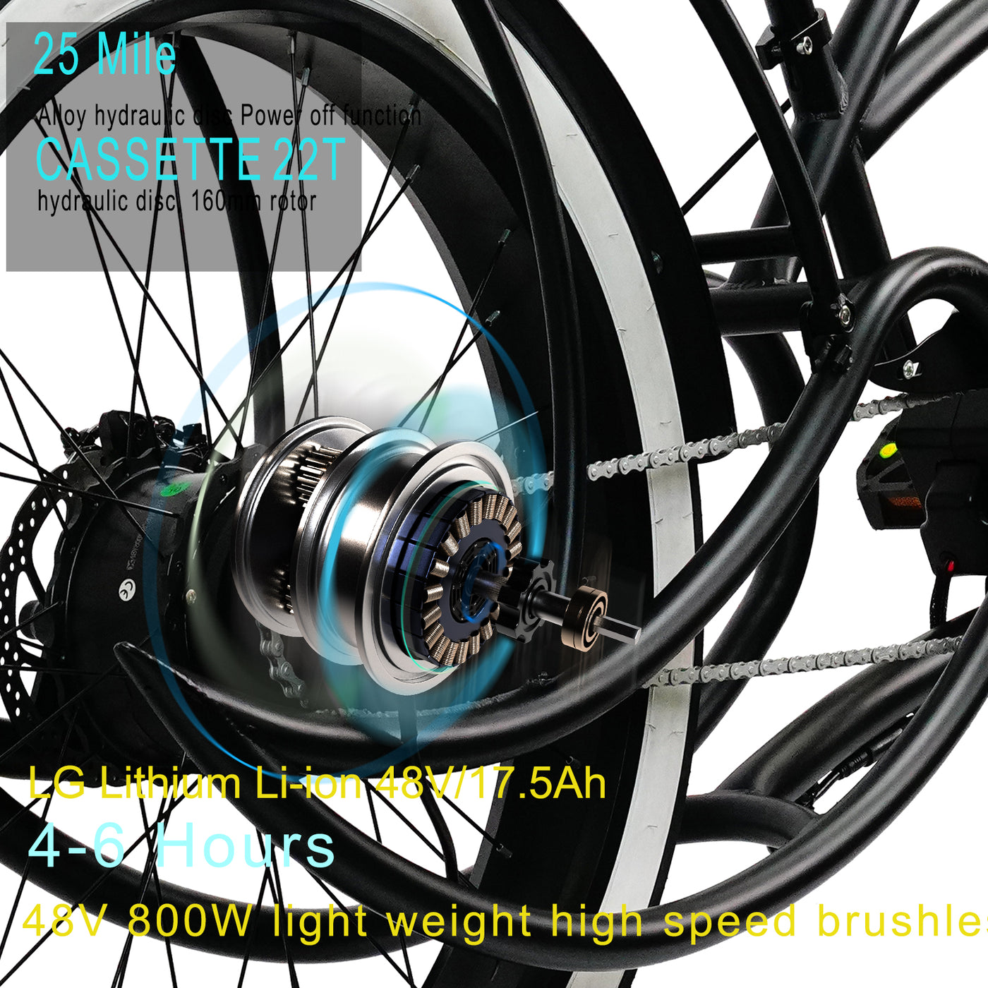 Tracer Beyond Pro 26'' Classic Stretch Chopper EBike – Tracer Bikes