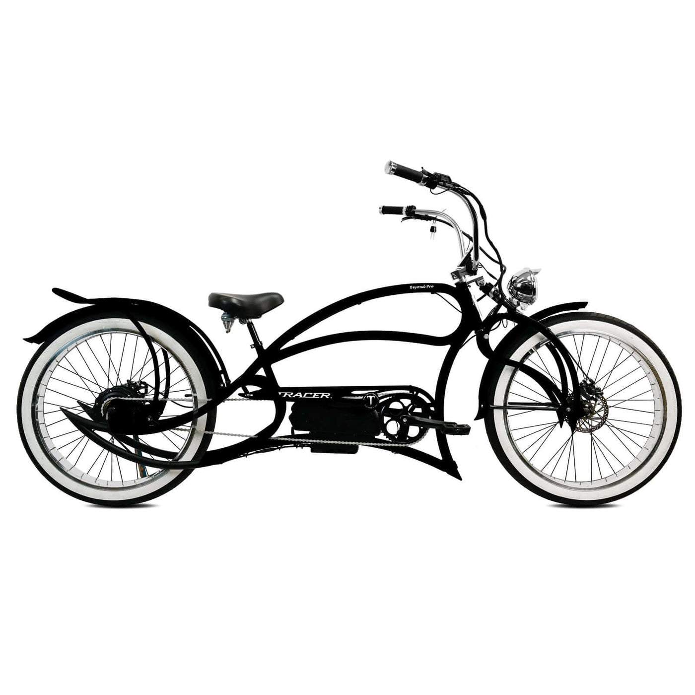 Tracer Beyond Pro 26'' Classic Stretch Chopper EBike – Tracer Bikes