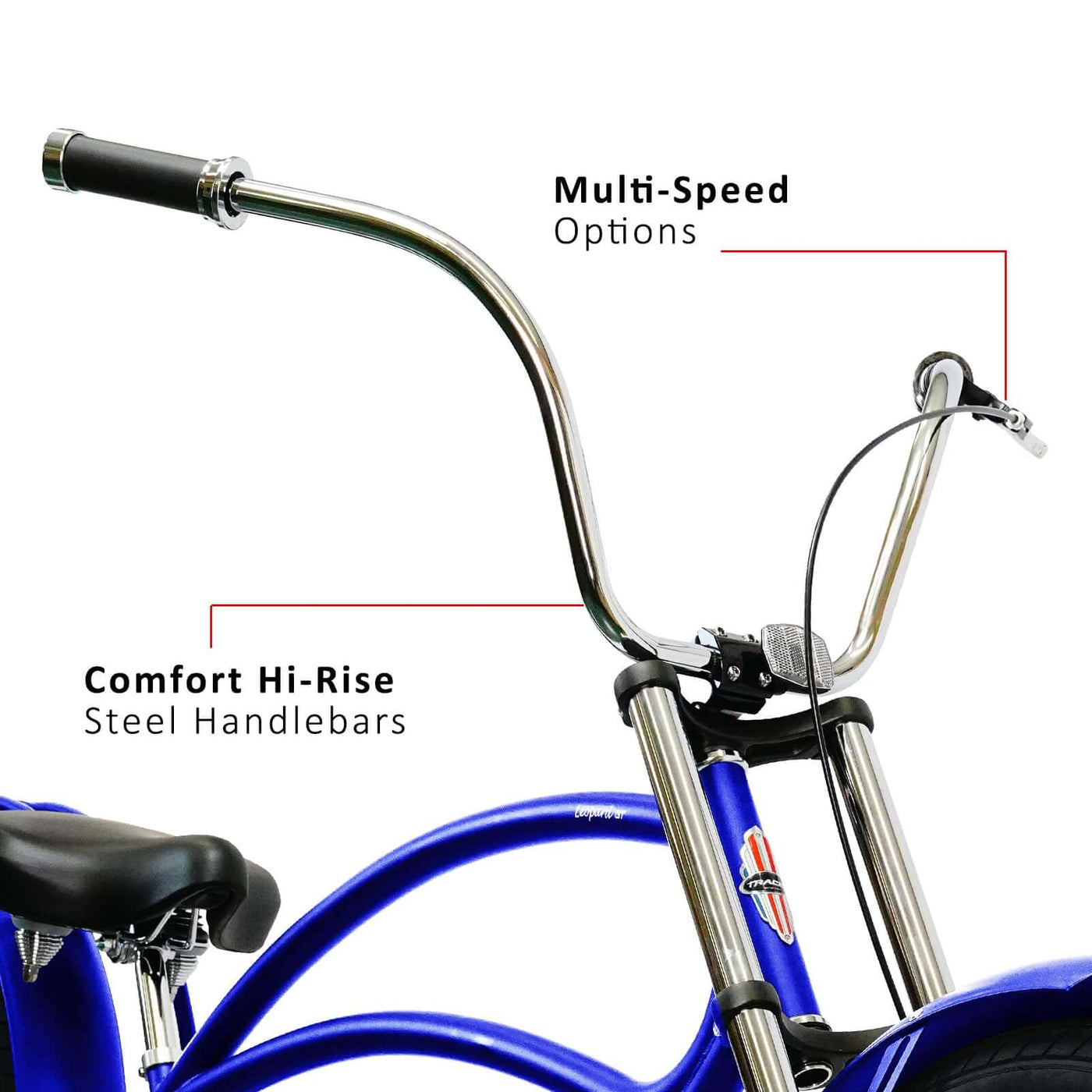 Tracer Leopard GT Chopper Stretch Cruiser Bikes – Tracer Bikes