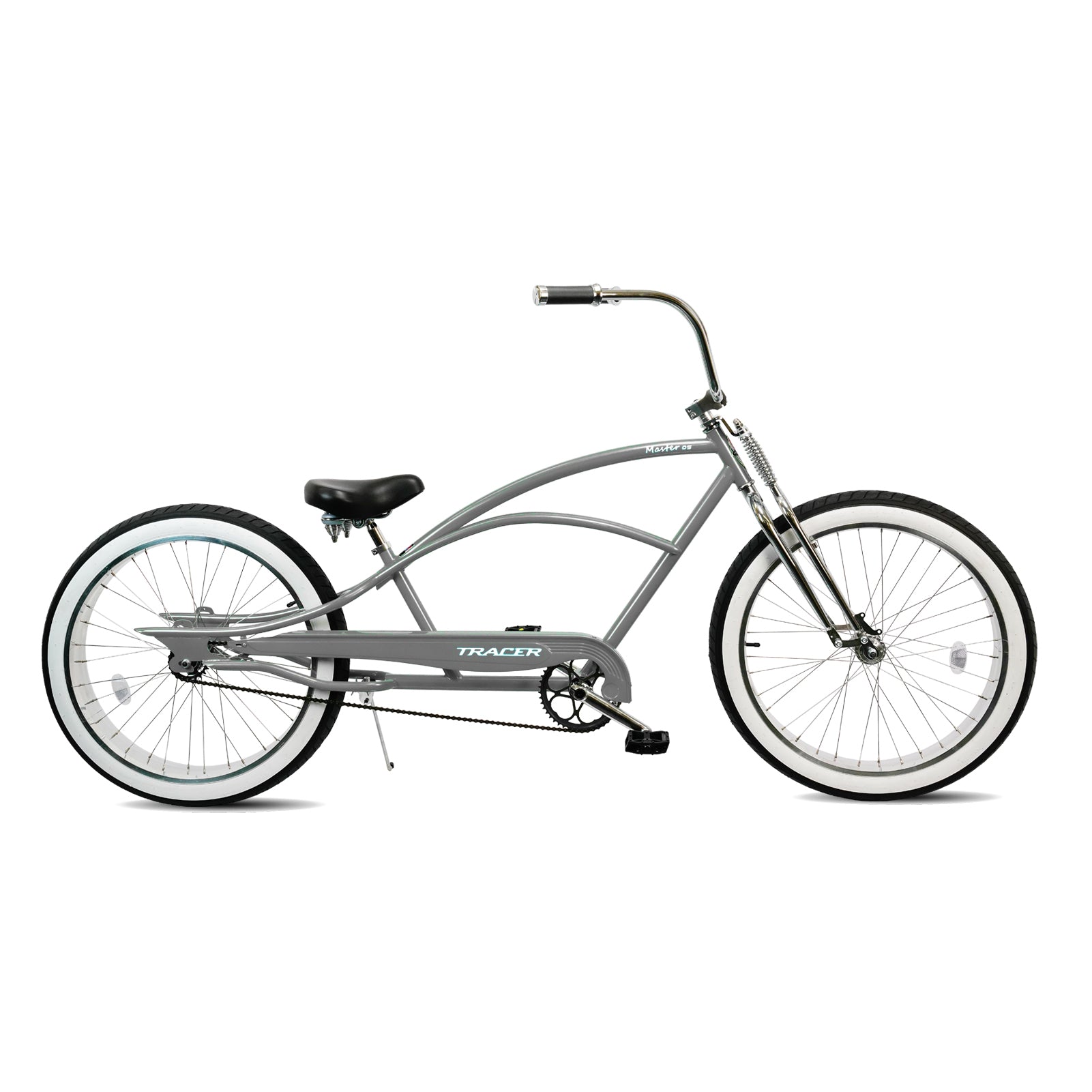Tracer Master DS Dual Springer Chopper Stretch Beach Cruiser Bike ...