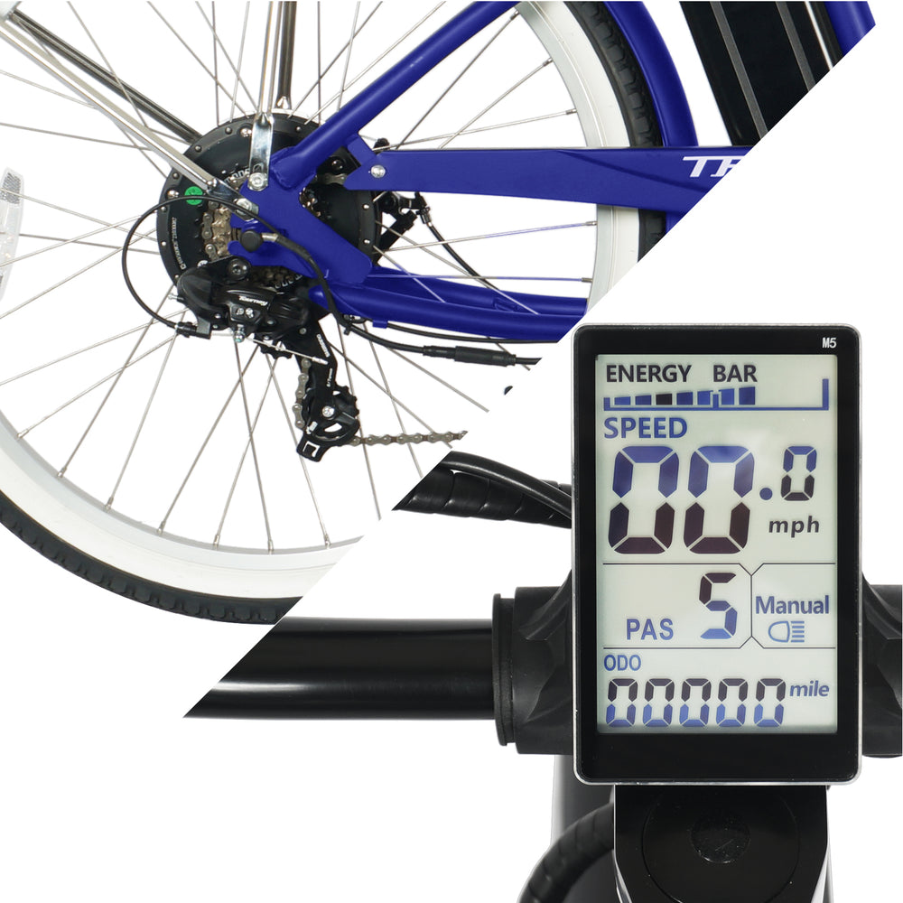 Tracer OMEGA Electric Cruiser Bike 26 - E-Bike for Men