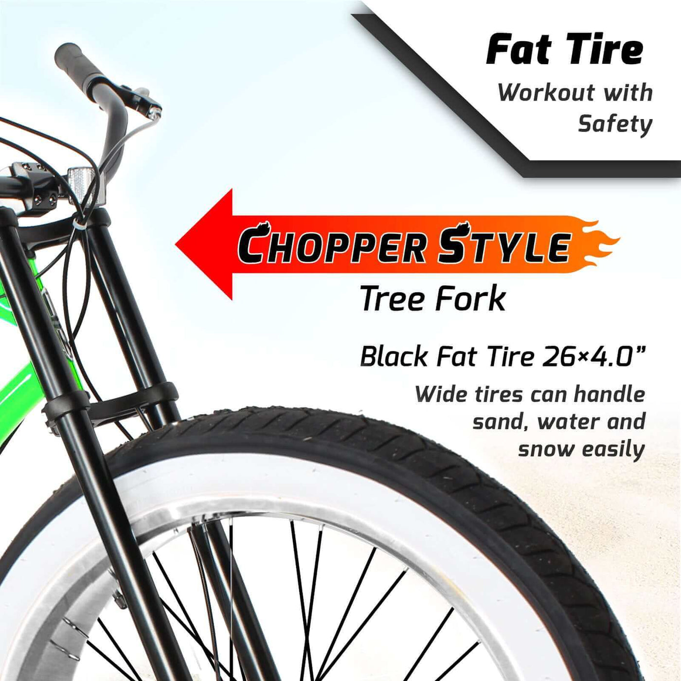 Tracer Siena 26'' Chopper Stretch Cruiser Fat Tire Bike Available 1 Sp ...