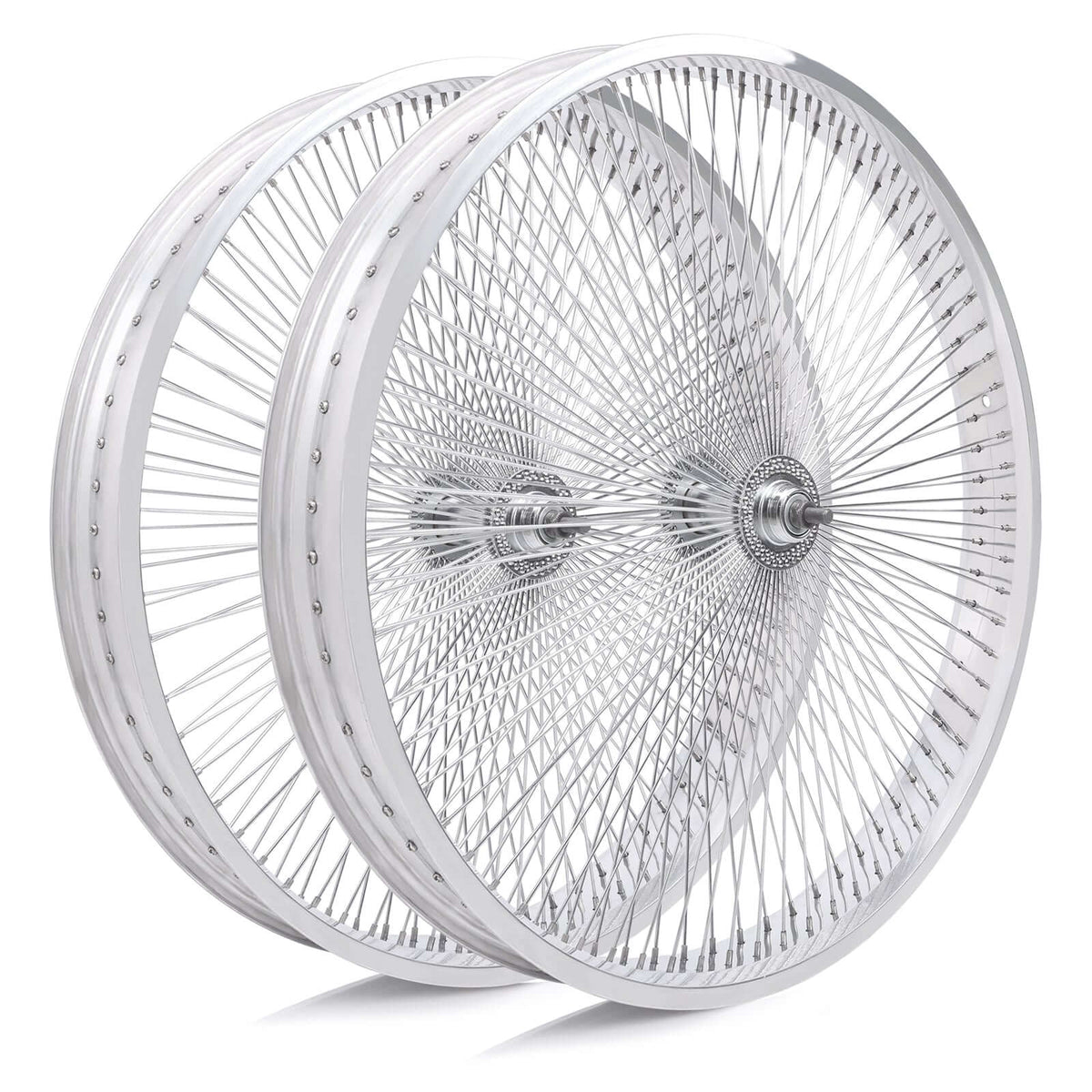 Premium FAT Rims Wheel Set 26x3x13Gx140H - Aluminum Polish