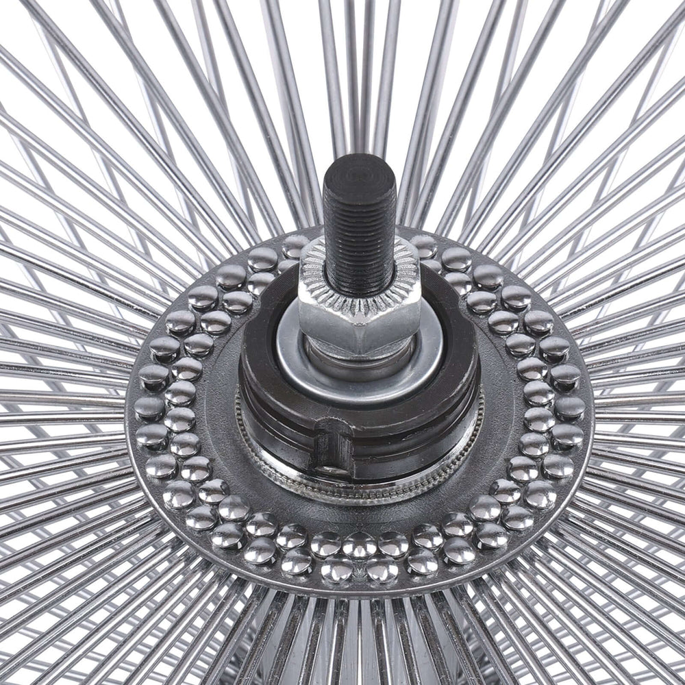 Tracer WH-TR9526140 26"x4"x13Gx140H Aluminum Polish FAT Rims Wheel Set