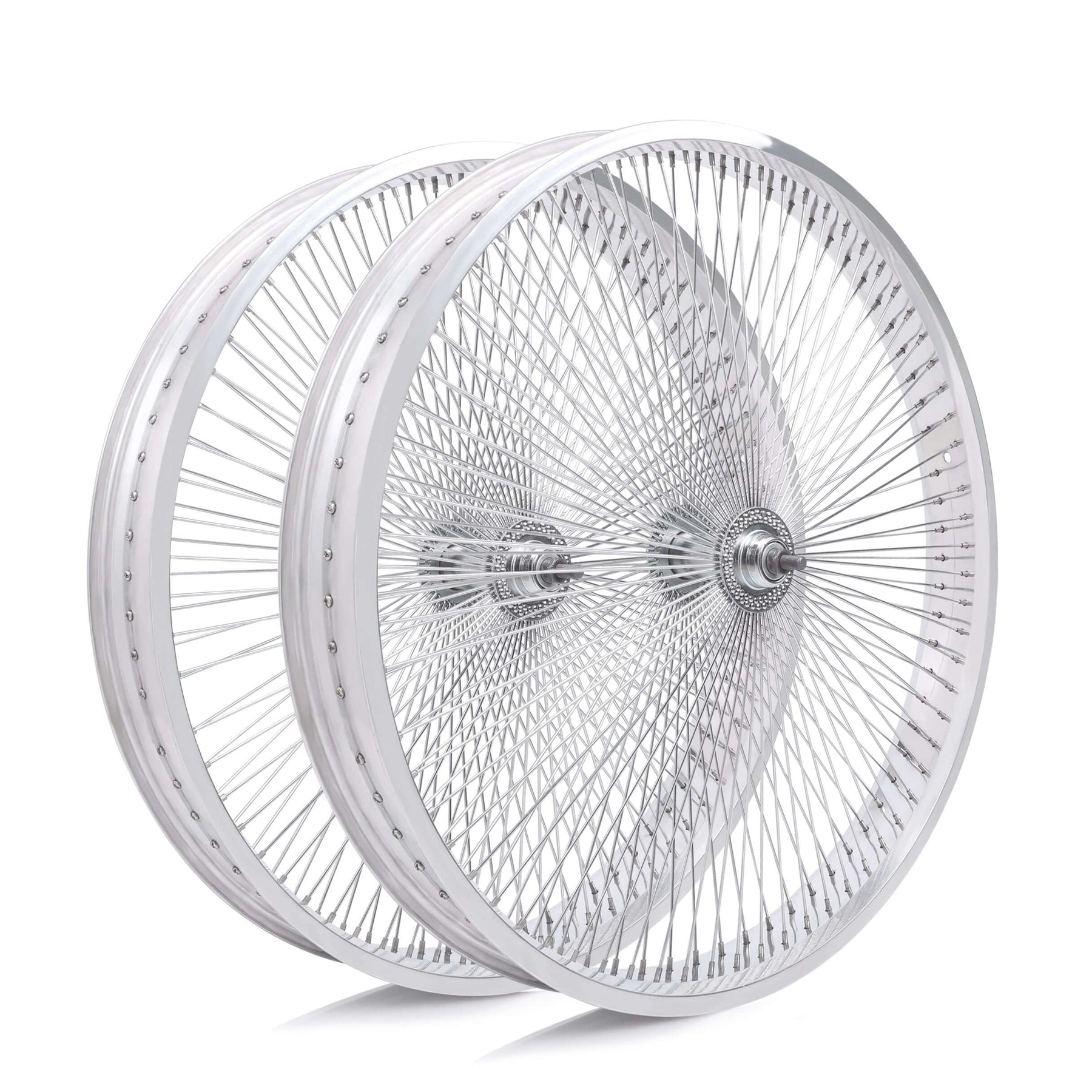 Tracer WH-TR9529140 29"x4"x13Gx140H Aluminum Polish FAT Rims Wheel Set ...