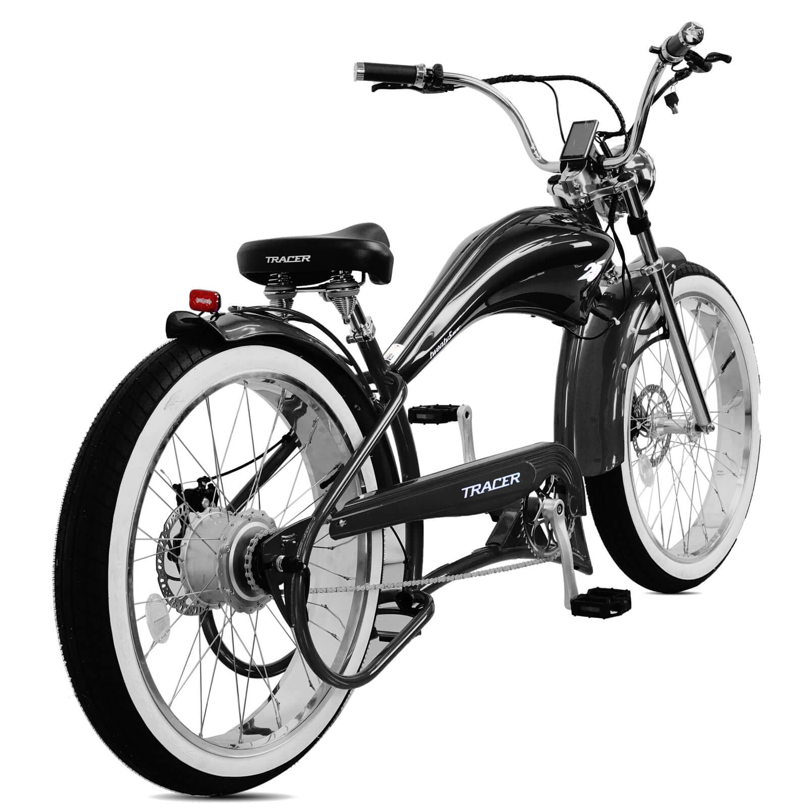 Tracer Twenty5 GT 500W 26" Chopper Cruiser E-Bikes – Tracer Bikes