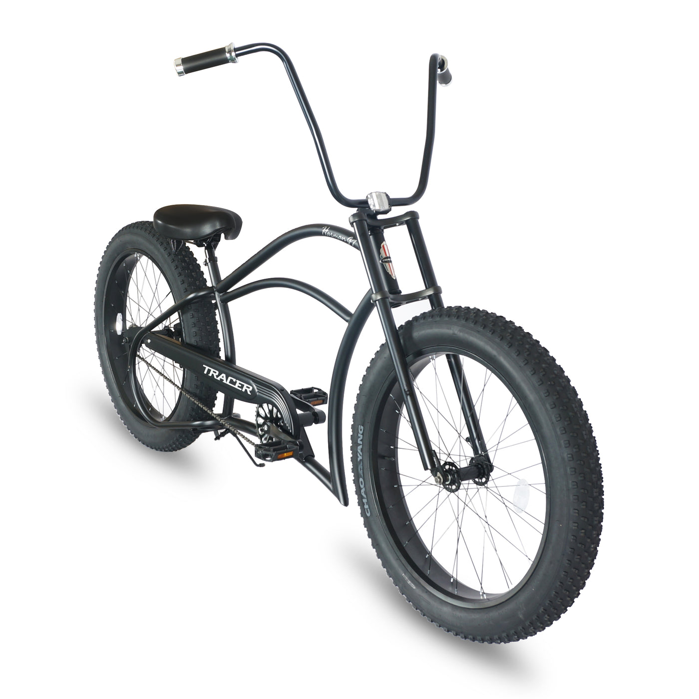 Tracer Harman 26'' Classic Chopper Stretch Cruiser Fat Tire Bike Singl# ...