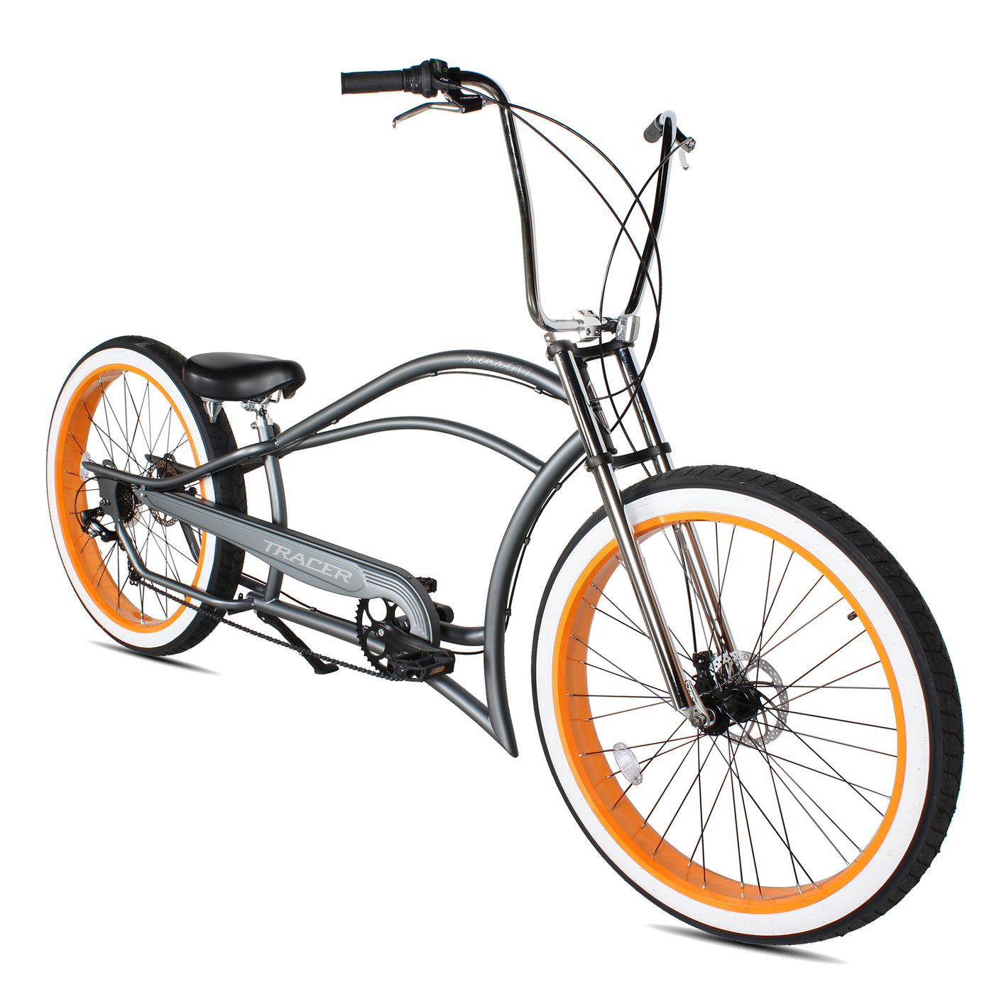 Tracer SIENA GT-7 29" Chopper Stretch Cruiser Fat Tire Bikes 7-Speed ...