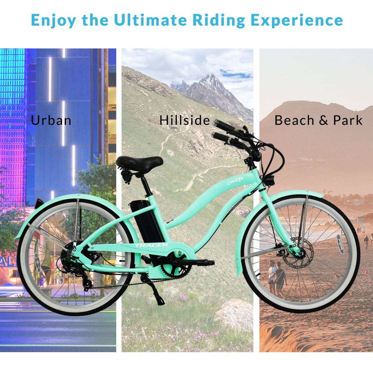 Women's Tracer OMEGA Electric Cruiser Bike - 26"