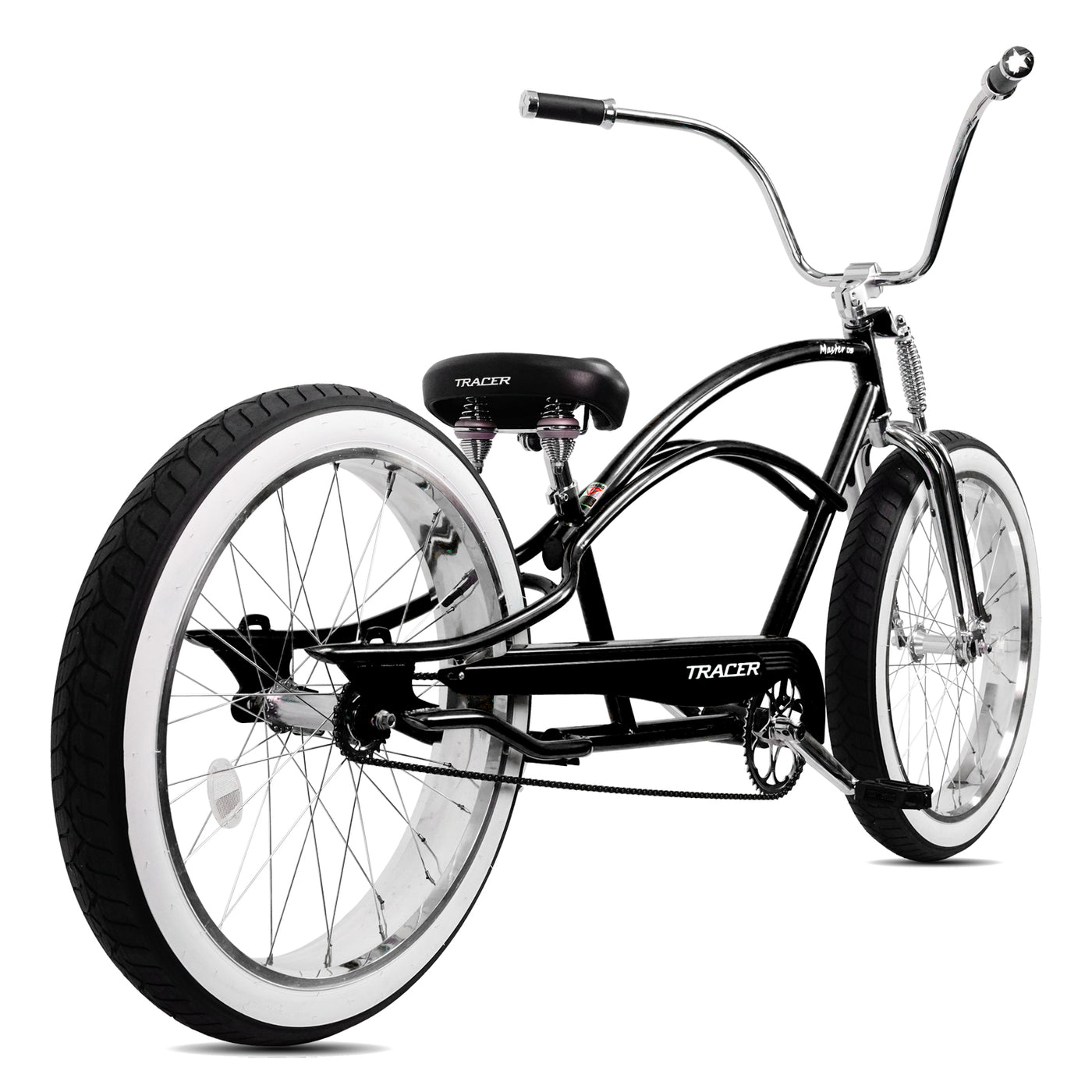Tracer Master DS Dual Springer Chopper Stretch Beach Cruiser Bike ...